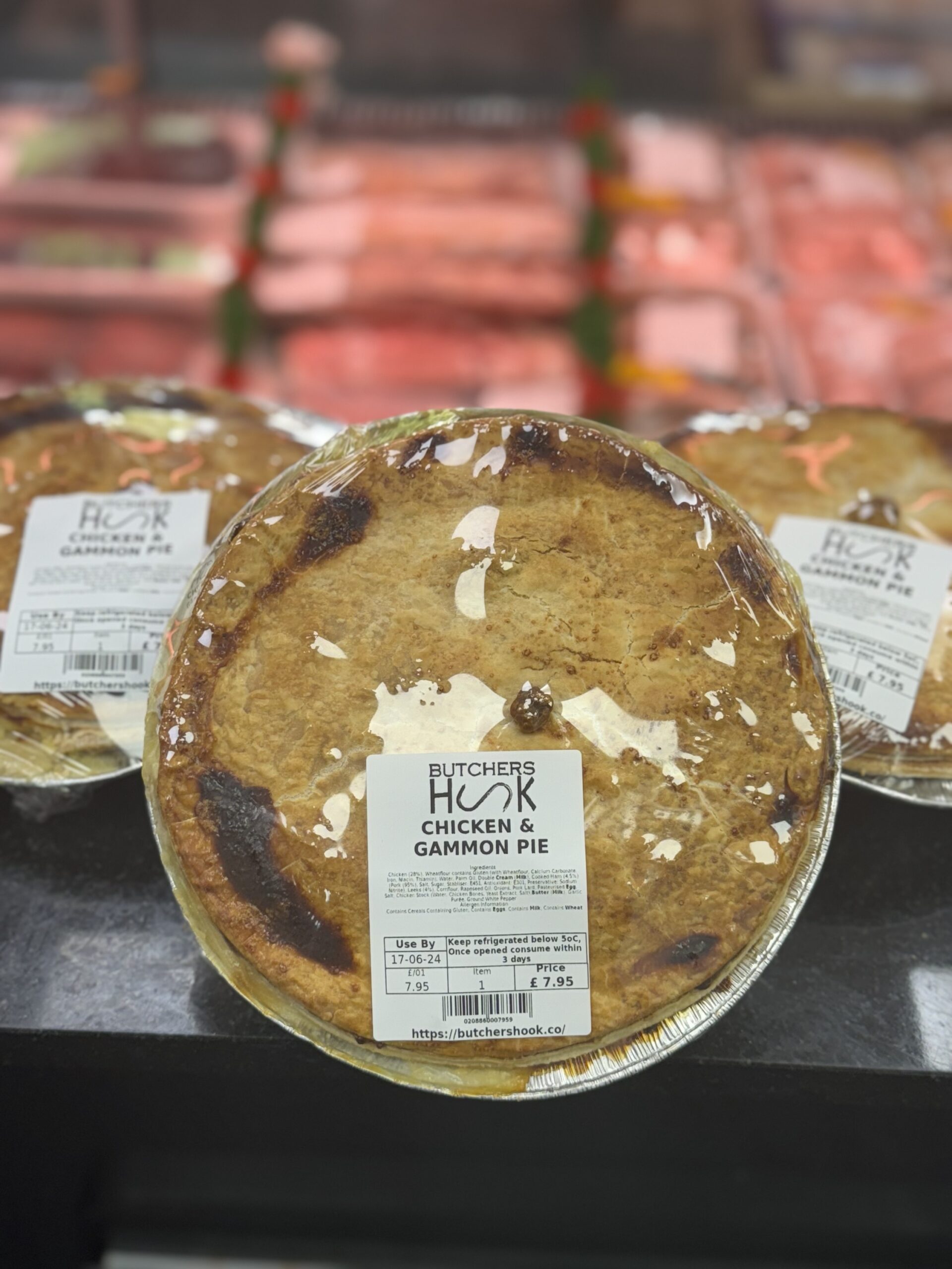 Home made CHICKEN & GAMMON PIE ONLY AVAILABLE FOR DELIVERY ORDERS OR ...